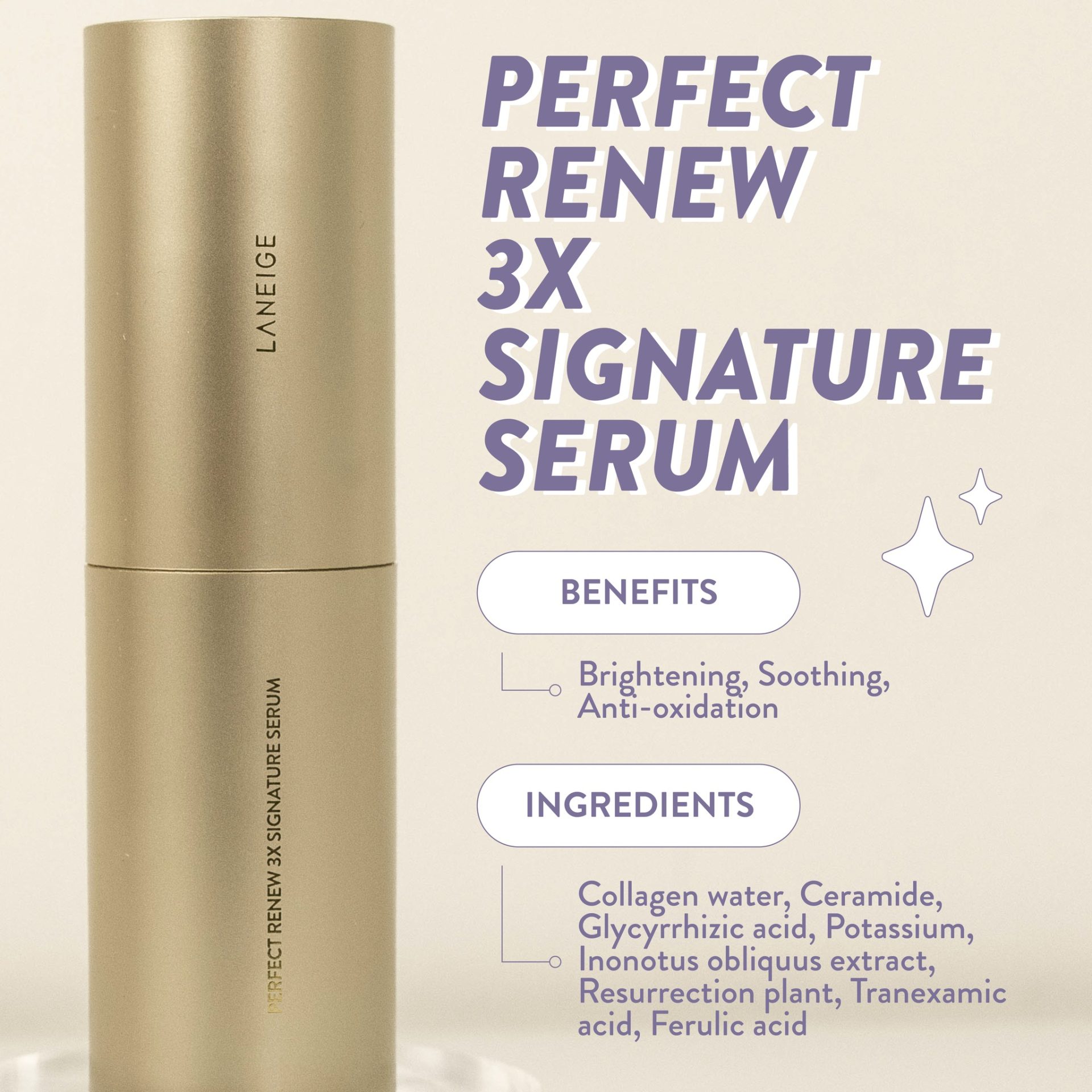 Laneige NEW Perfect Renew 3X Signature Serum sample till 8 Jan 2023 – I ...