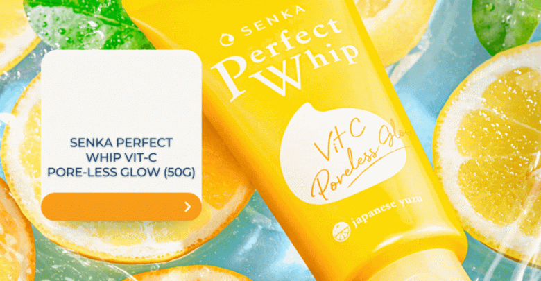 SENKA Perfect Whip Vit-C Pore-Less Glow cleanser free sample in ...