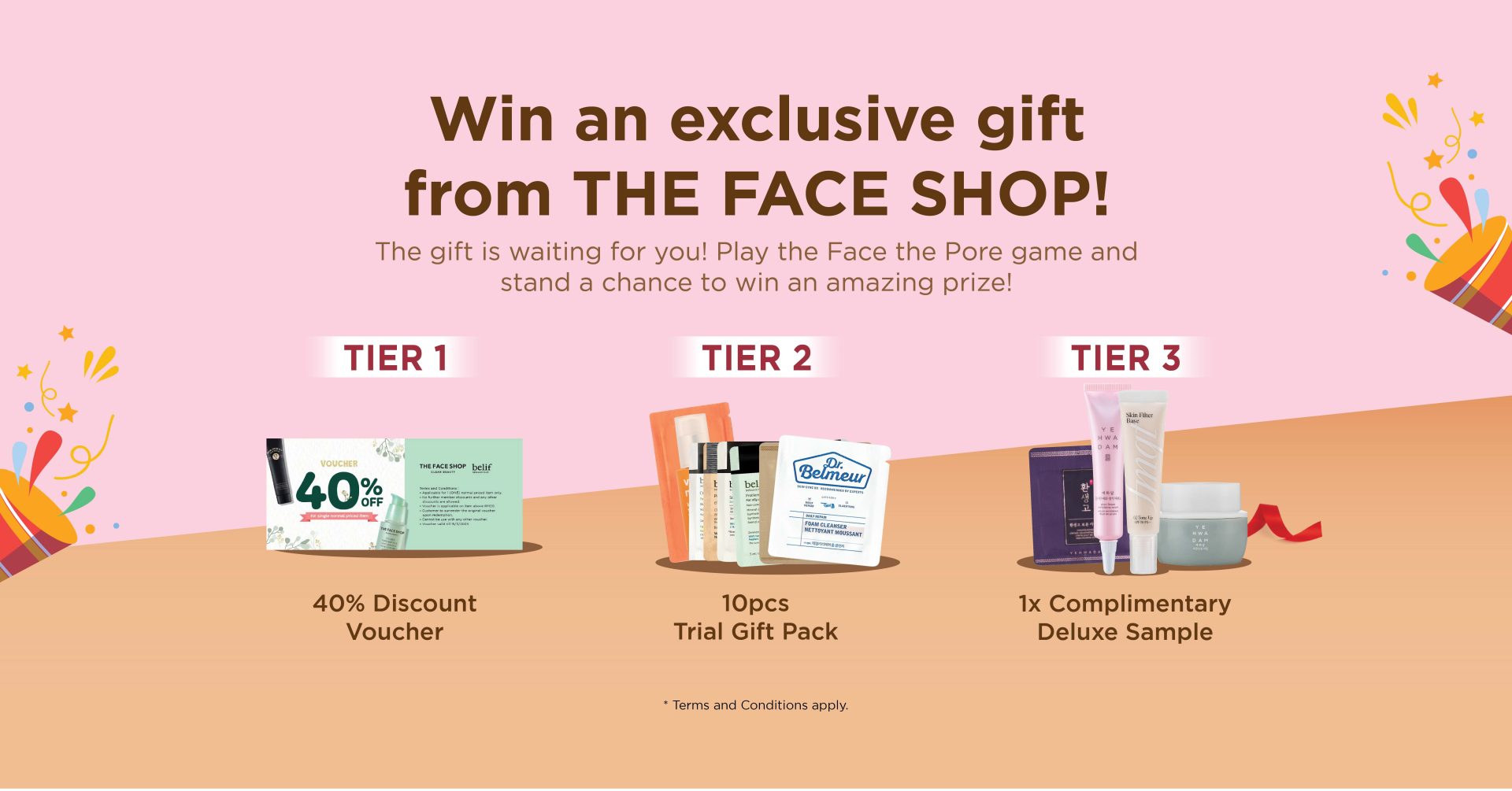 The Face Shop Malaysia free deluxe size samples when you score tier 3 ...