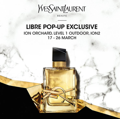 YSL Singapore free Libre perfume sample pop up at Ion Orchard till 26 ...