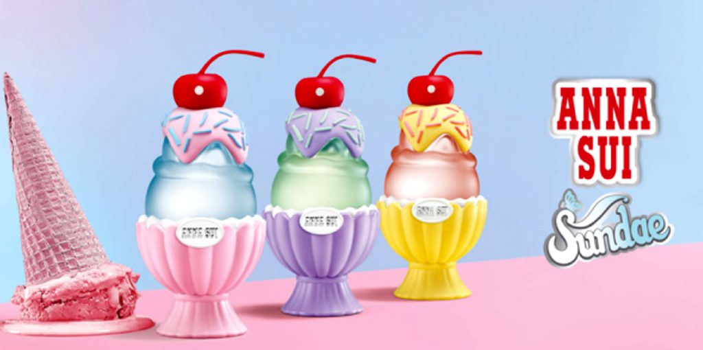 Anna Sui free 3pcs Sundae collection fragrance sample at Tangs Vivocity ...
