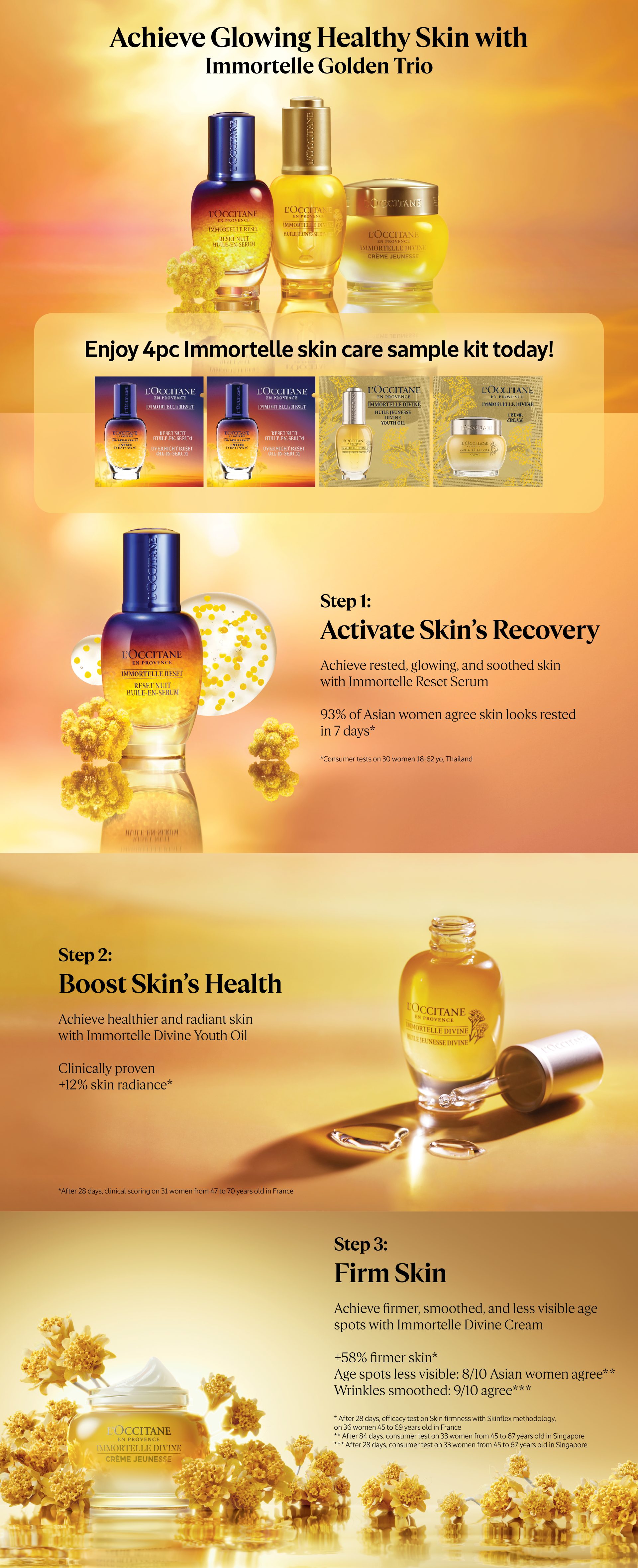 Loccitance free Immortelle Skin Care Sample Kit register now – I Love ...